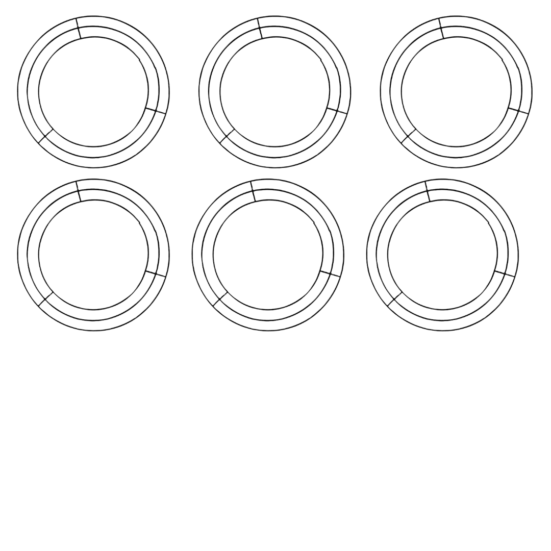 Round Metal Wreath Forms - 3 pack (6 pieces) Perfect Blank Canvas ...