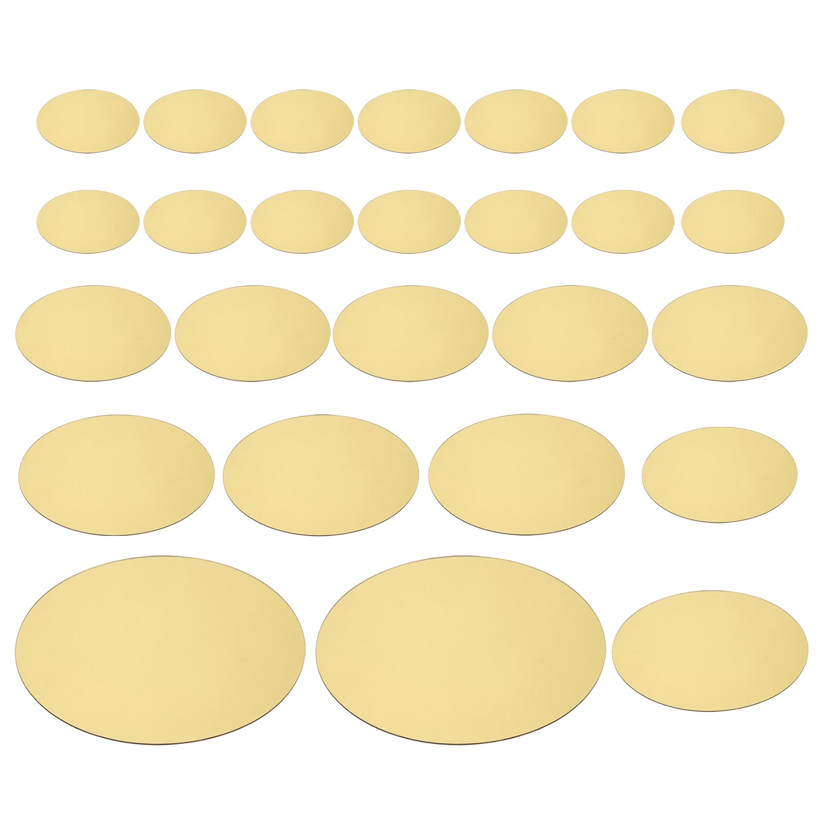 Round Mirror Tiles, 26Pcs 150/80/60/30mm Wall Circle Mirror Removable ...