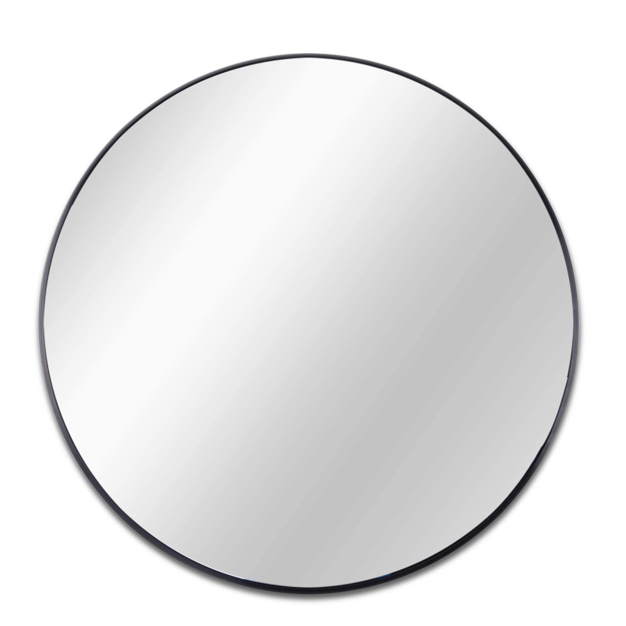 Round Mirror Wall Mounted, Circle Bathroom Vanity Wall Mirror with ...