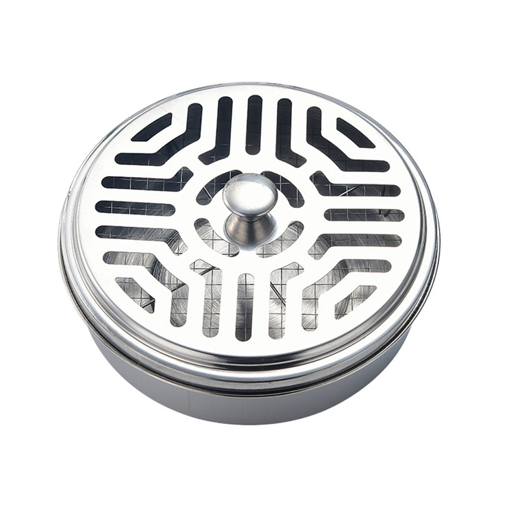 Round Mosquito Coil Holder Stainless Steel Mosquito Coil Disk Portable ...