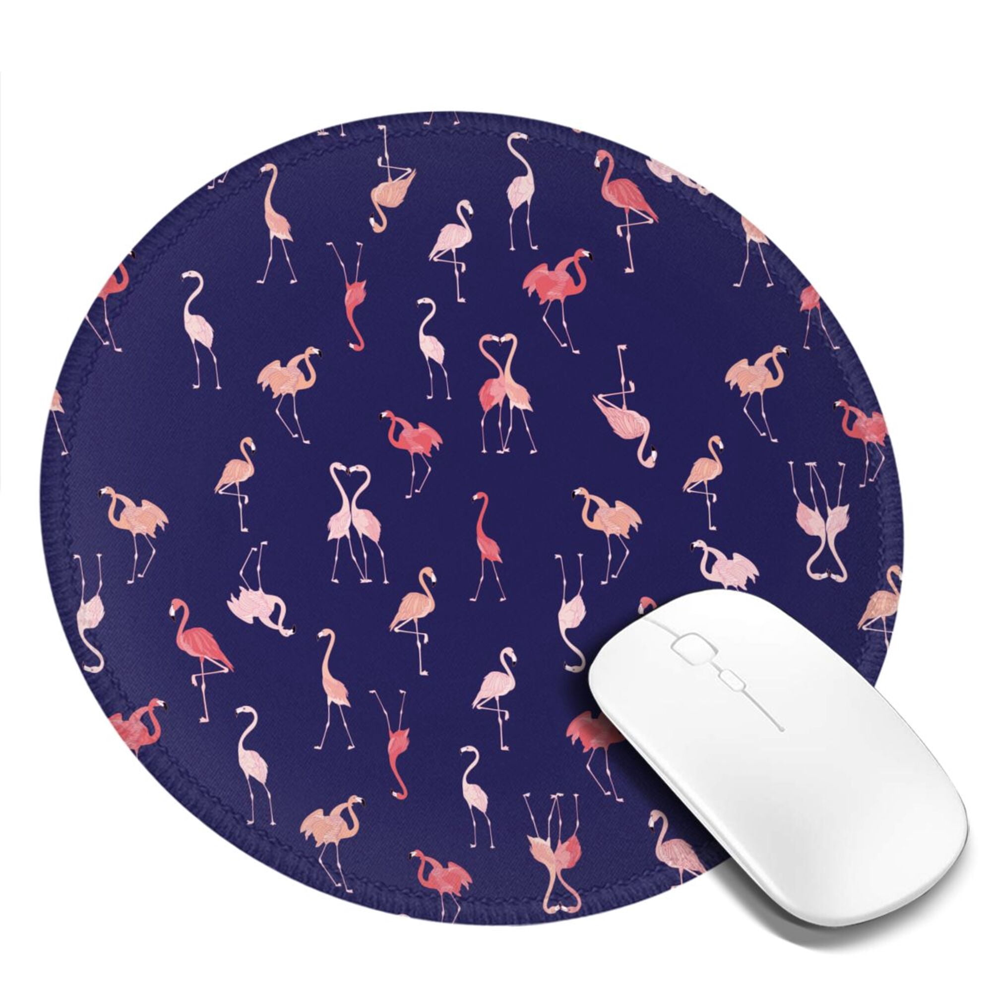 Round Mouse Pad Flamingo Non-Slip Rubber(8" Inch)Mouse Mat With Gaming ...