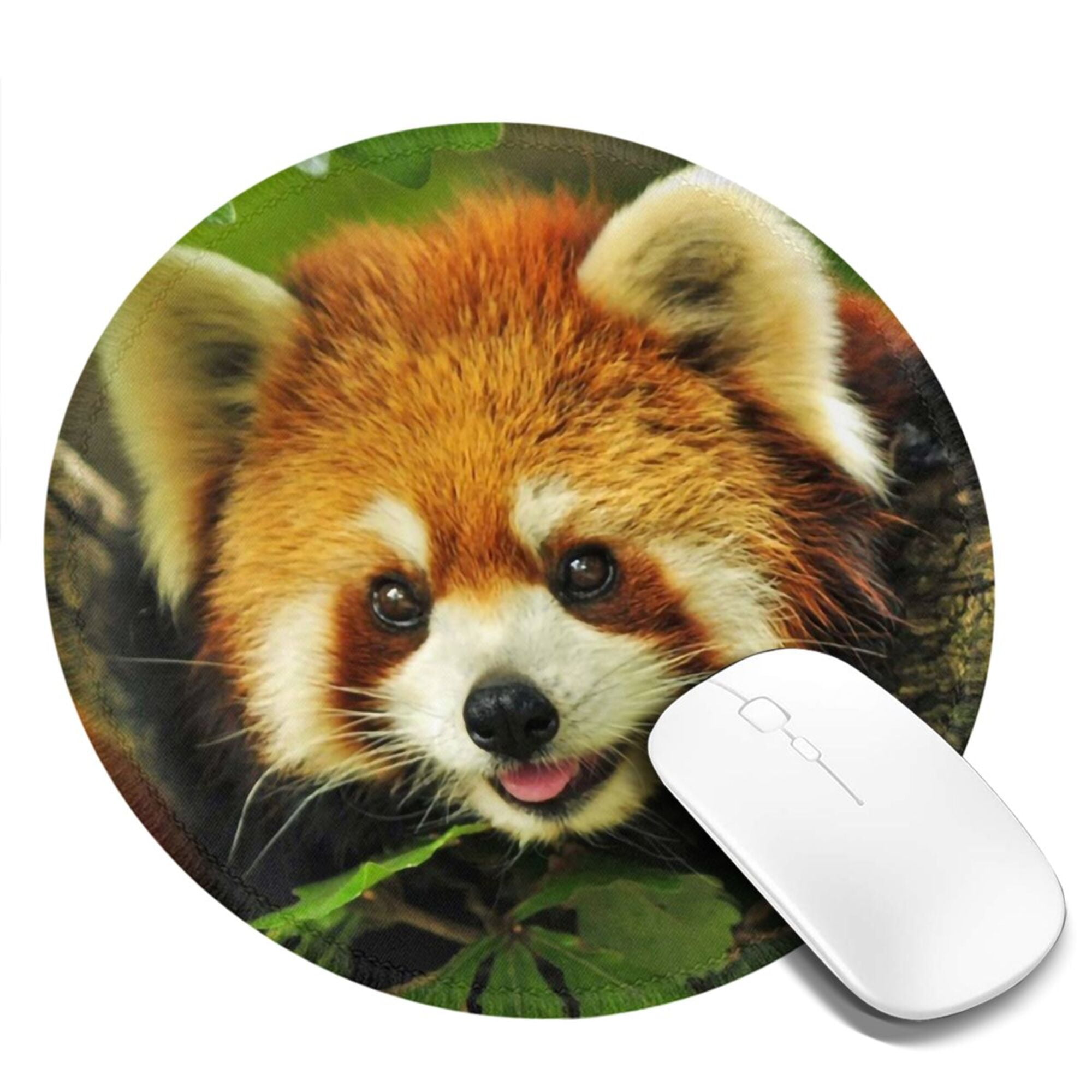 Round Mouse Pad Little Cute Red Panda Non-Slip Rubber(8" Inch)Mouse Mat ...