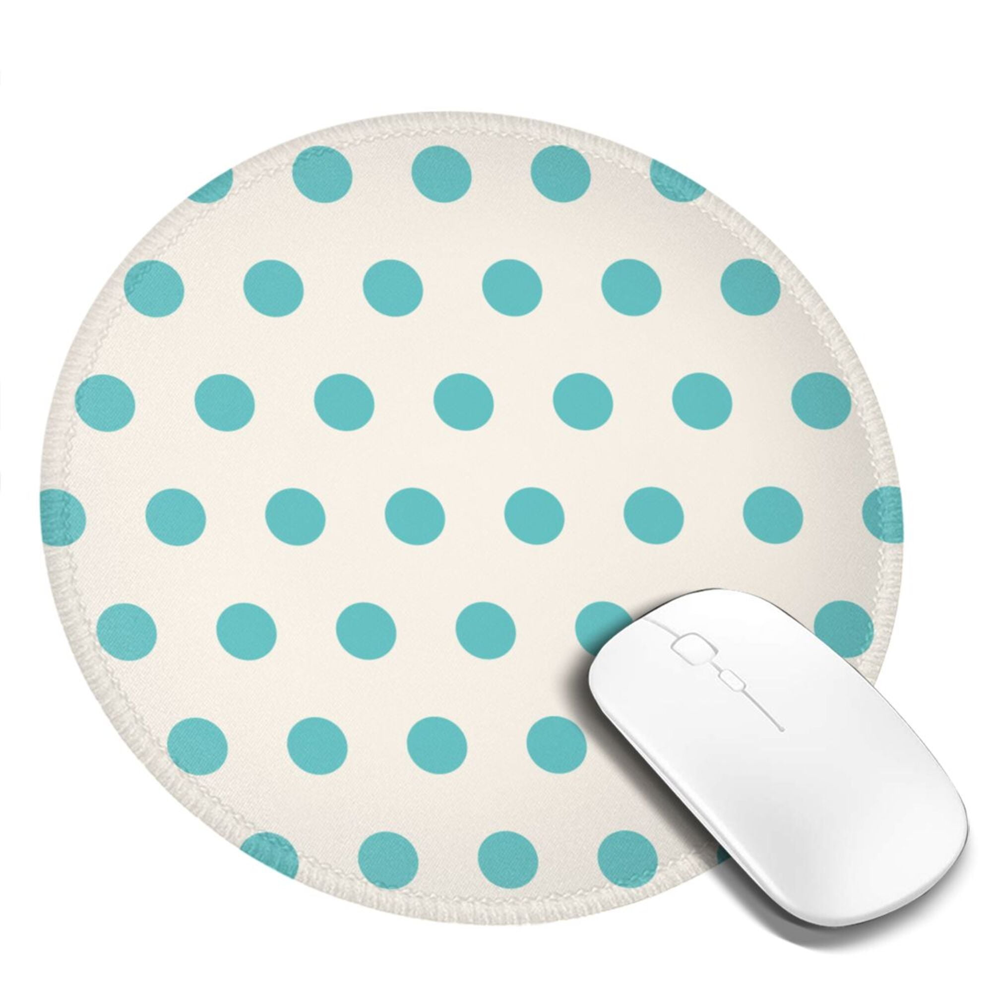 Round Mouse Pad pink heart background Non-Slip Rubber(8" Inch)Mouse Mat ...
