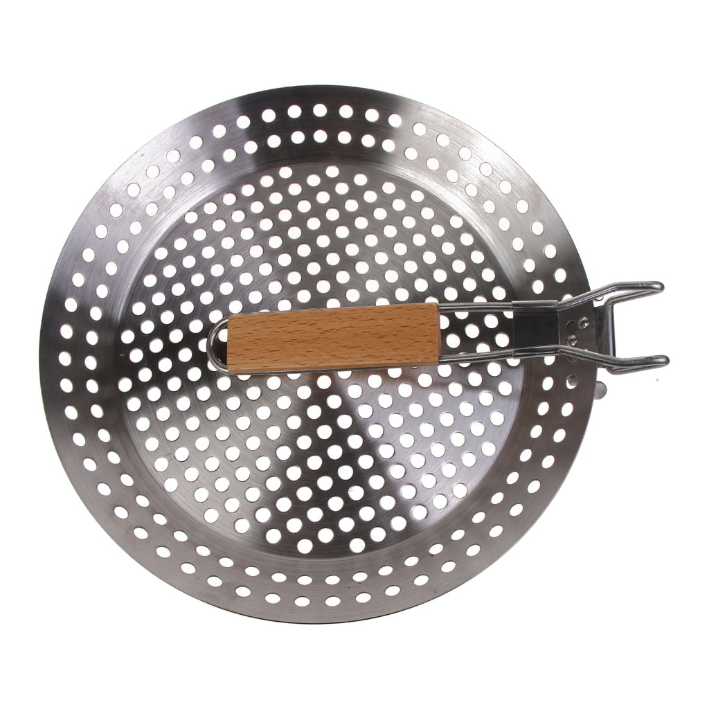 Round Multi-purpose Hole Barbecue Tray Frypan Perforated Grill Tray ...