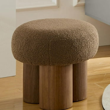 **holland upholstered ottoman in thunder, foot rest stool for nursing ...