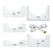 RUseeN 9 Pcs 10 in Tshirt-Ruler Guide to Center Vinyl, Transparent V ...