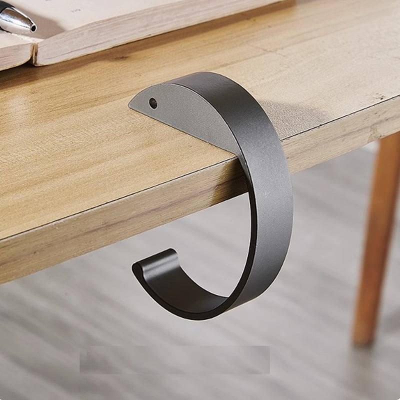 Round Non-Punched Bag Hook Desk Side Bag Hanging Tool Removable and ...