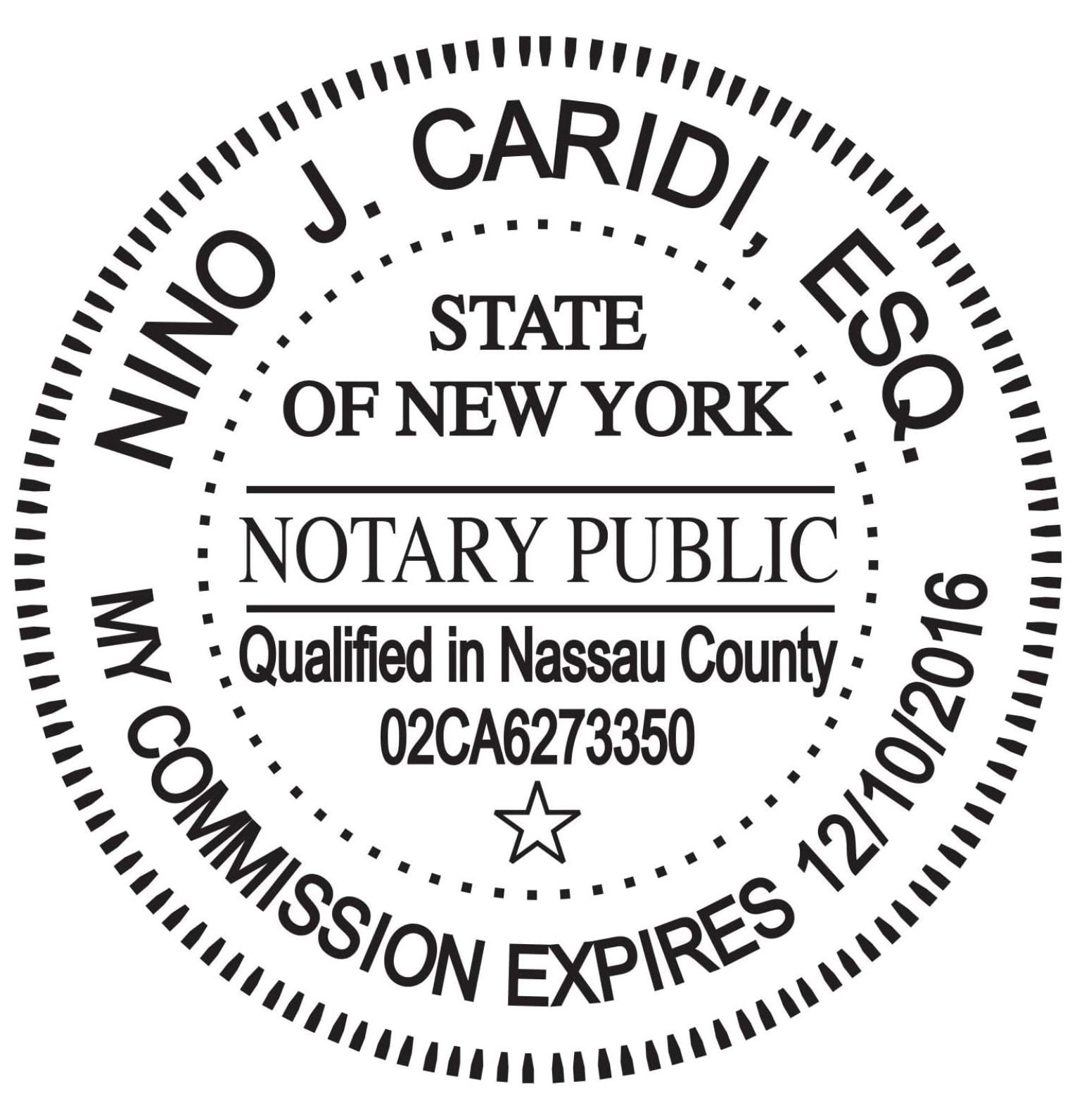 Notary Stamp New York State