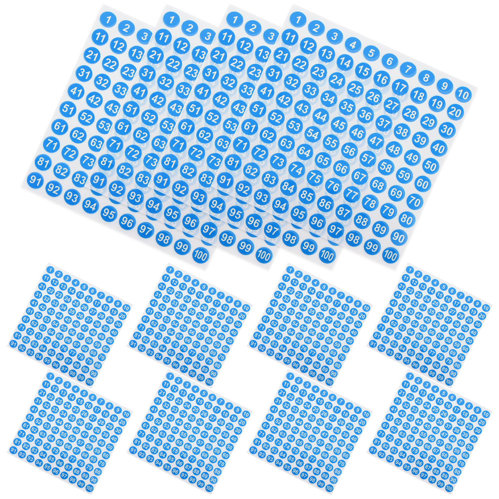 Round Number Stickers Multipurpose Storage Lockers Labels for Office ...