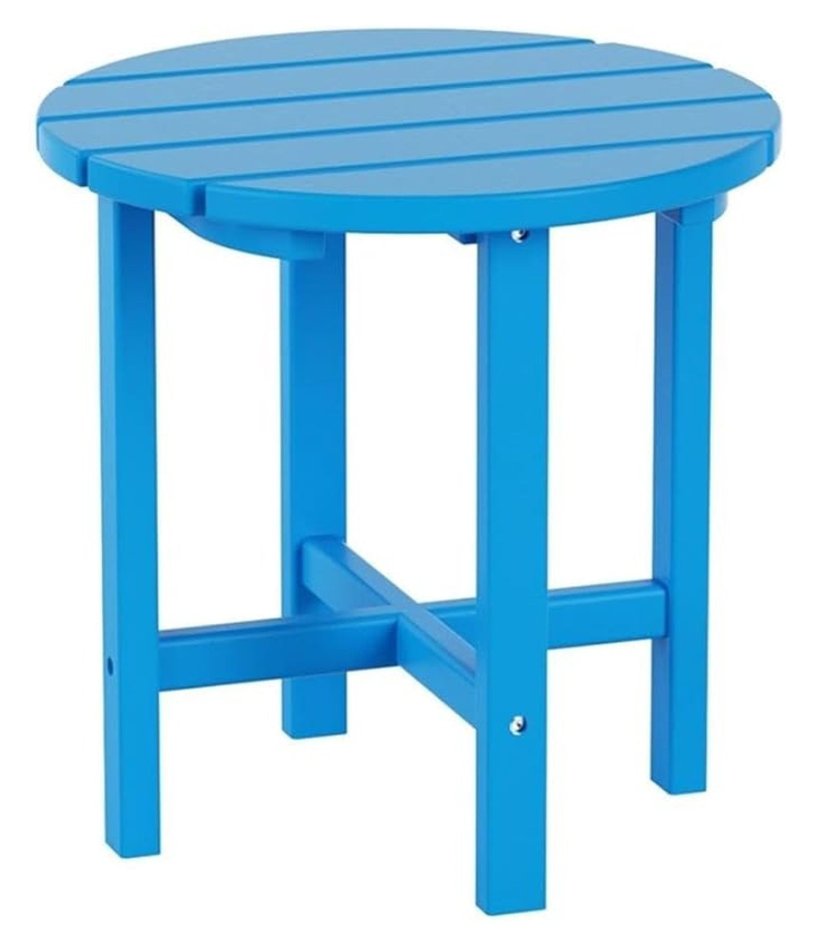 Round Outdoor Side Tables, Adirondack Patio Tables for Outside, HDPE ...