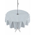 Round Outdoor Tablecloth with Umbrella Hole and Zipper, Blue White ...