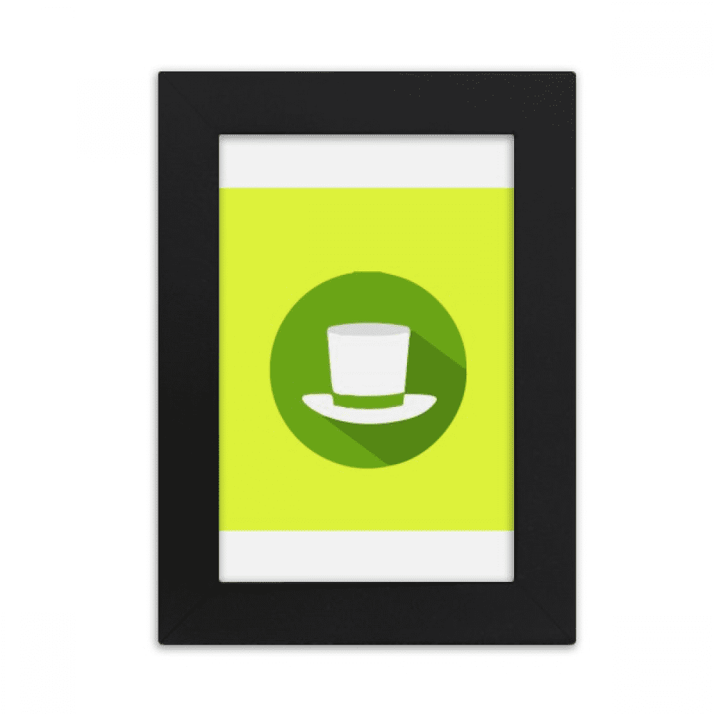 Round Outline Green Hat Icon Desktop Photo Frame Picture Display Art ...