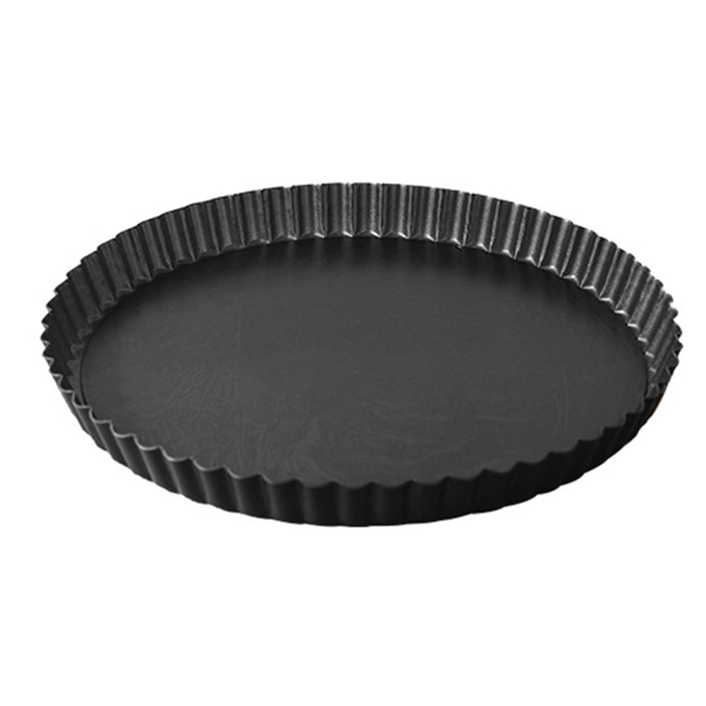Round Oven Baking Quiche Dish Pan Tray with Easy Release Removable Base ...