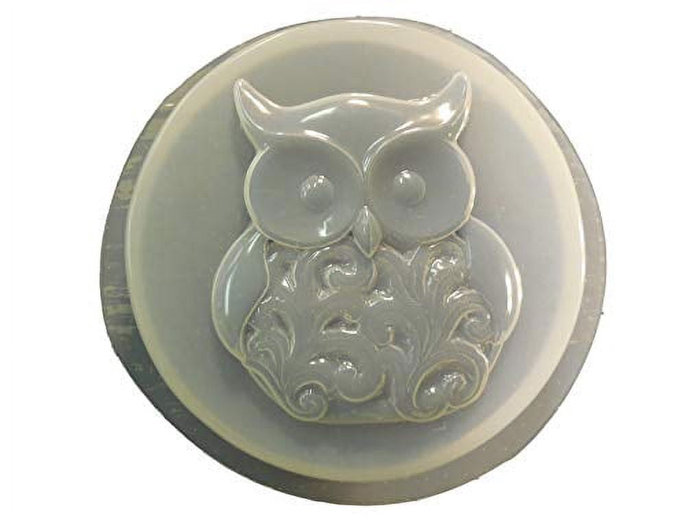 Round Owl Plastic Craft Mold use with Concrete or Cement for Making ...