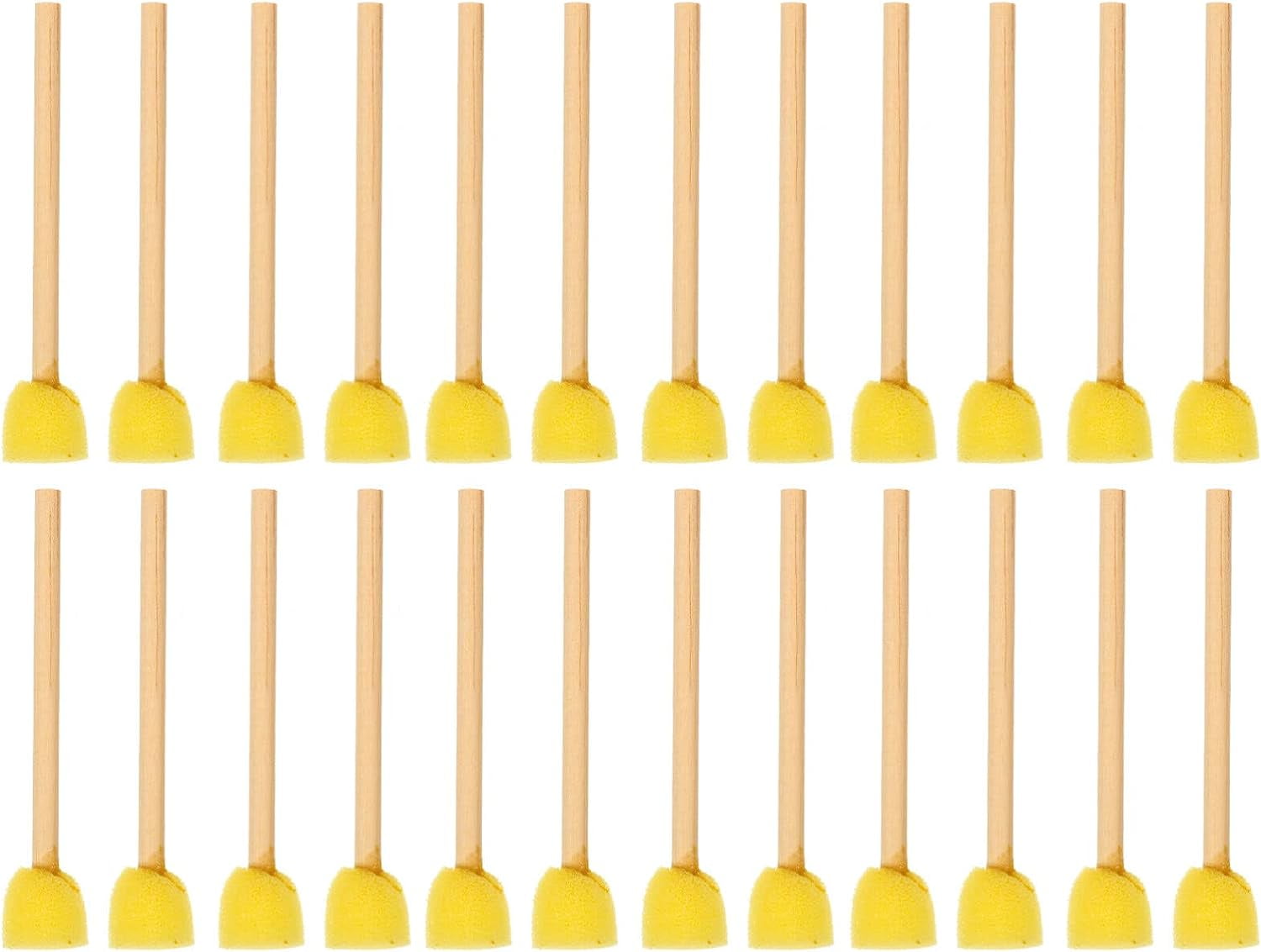 Round Paint Brushes 100Pcs Round Sponges Brush Set,Foam Paint Brushes ...