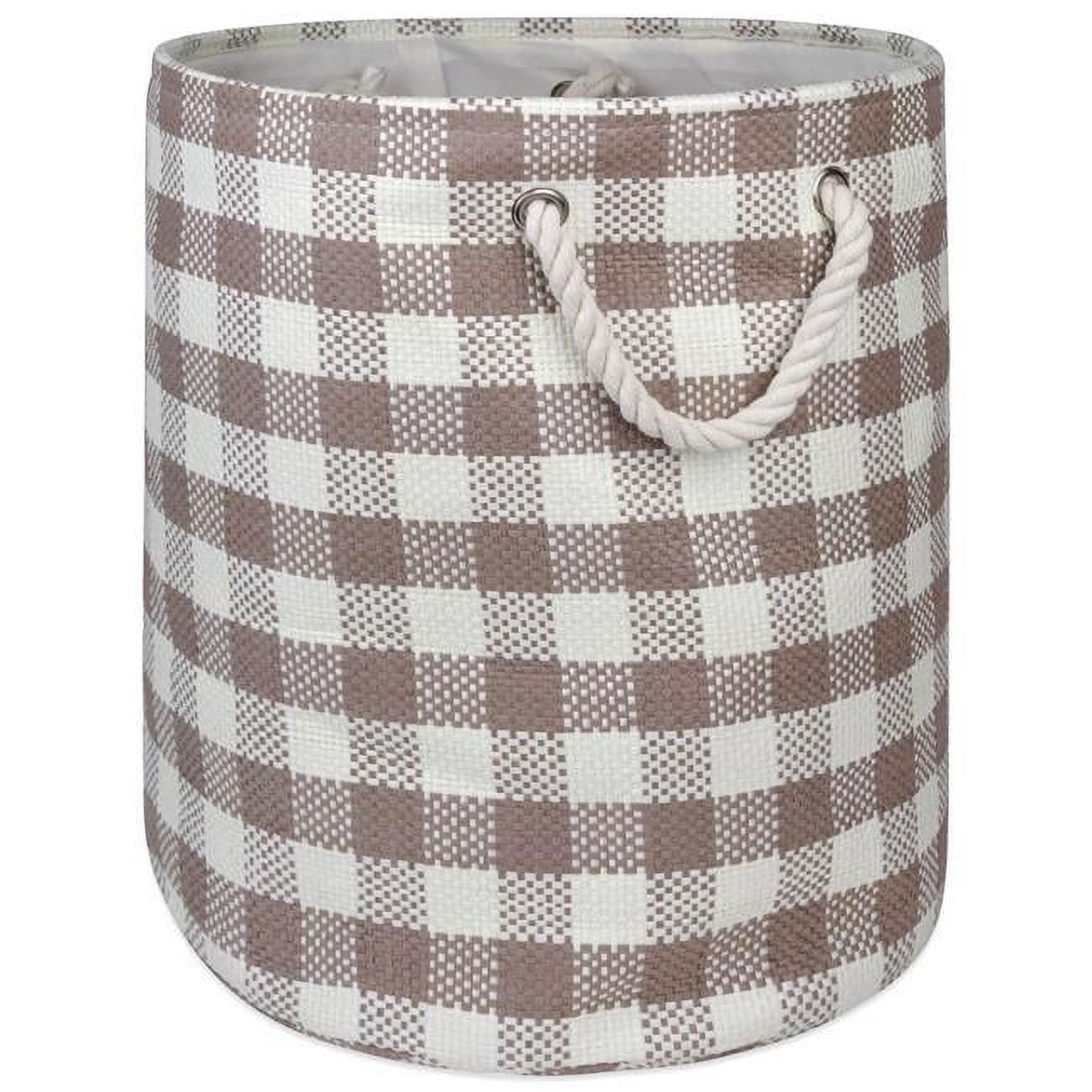Round Paper Bin - Checkers Stone, Large - Walmart.com