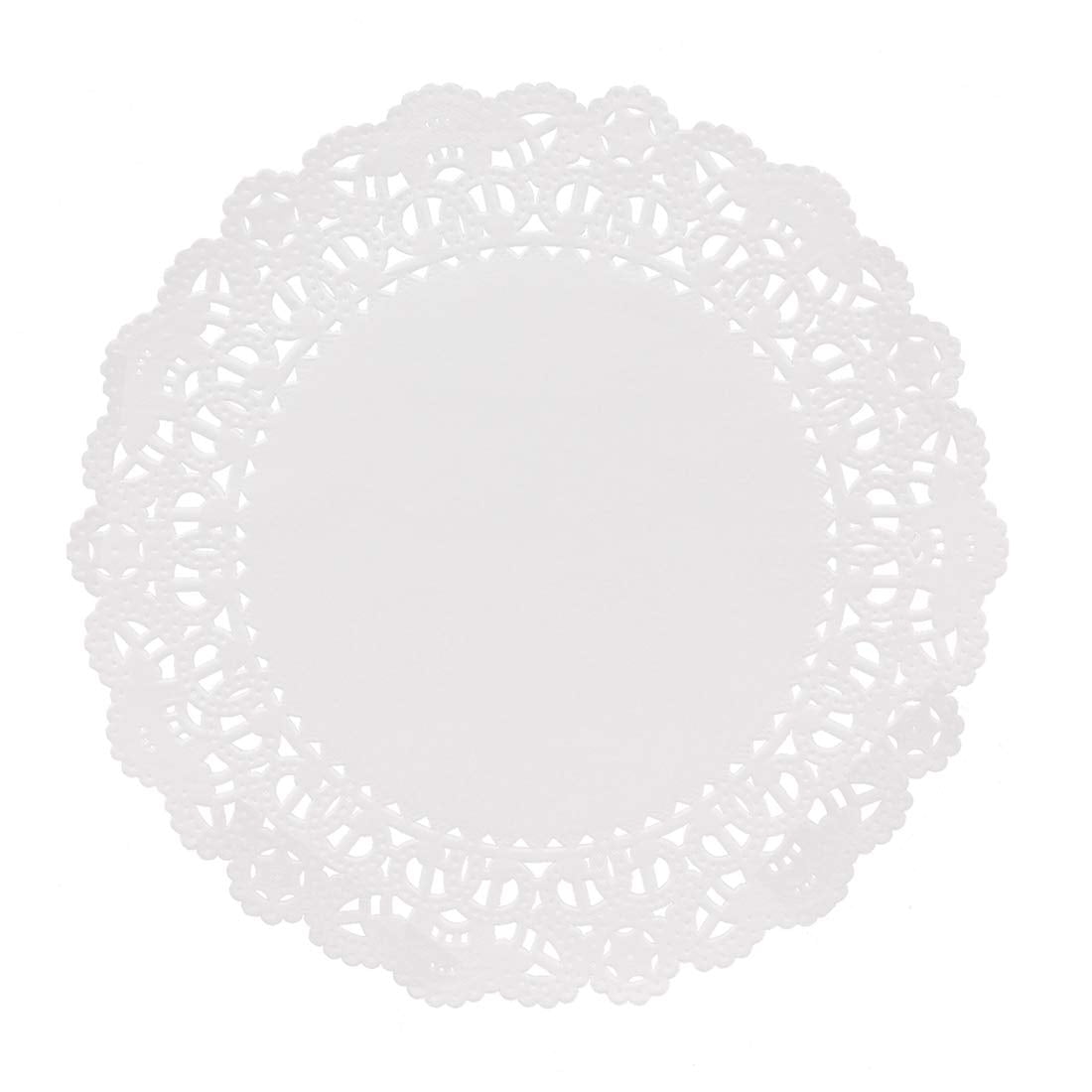 Round Paper Doilies - 100 Pcs. 6-Inch - Decorative White Lace Doilies ...