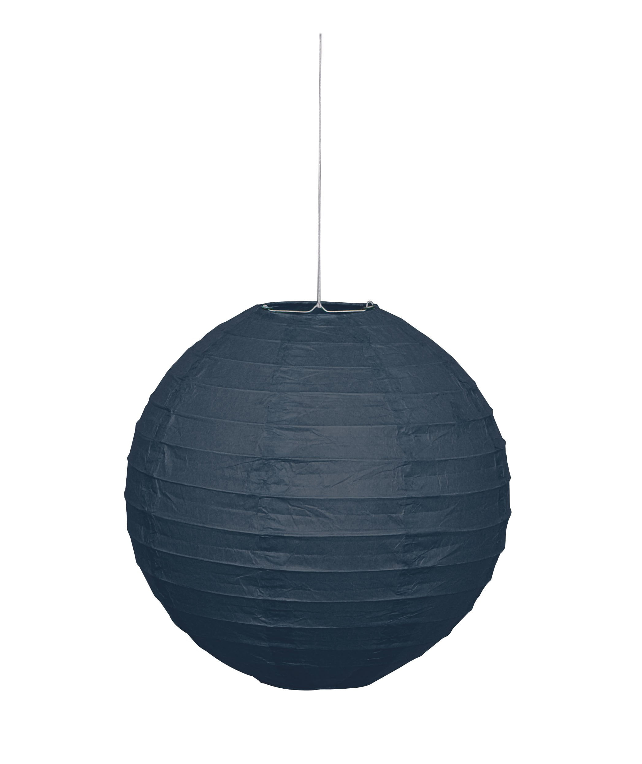Round Paper Lantern, 10 in, Black, 1ct - Walmart.com