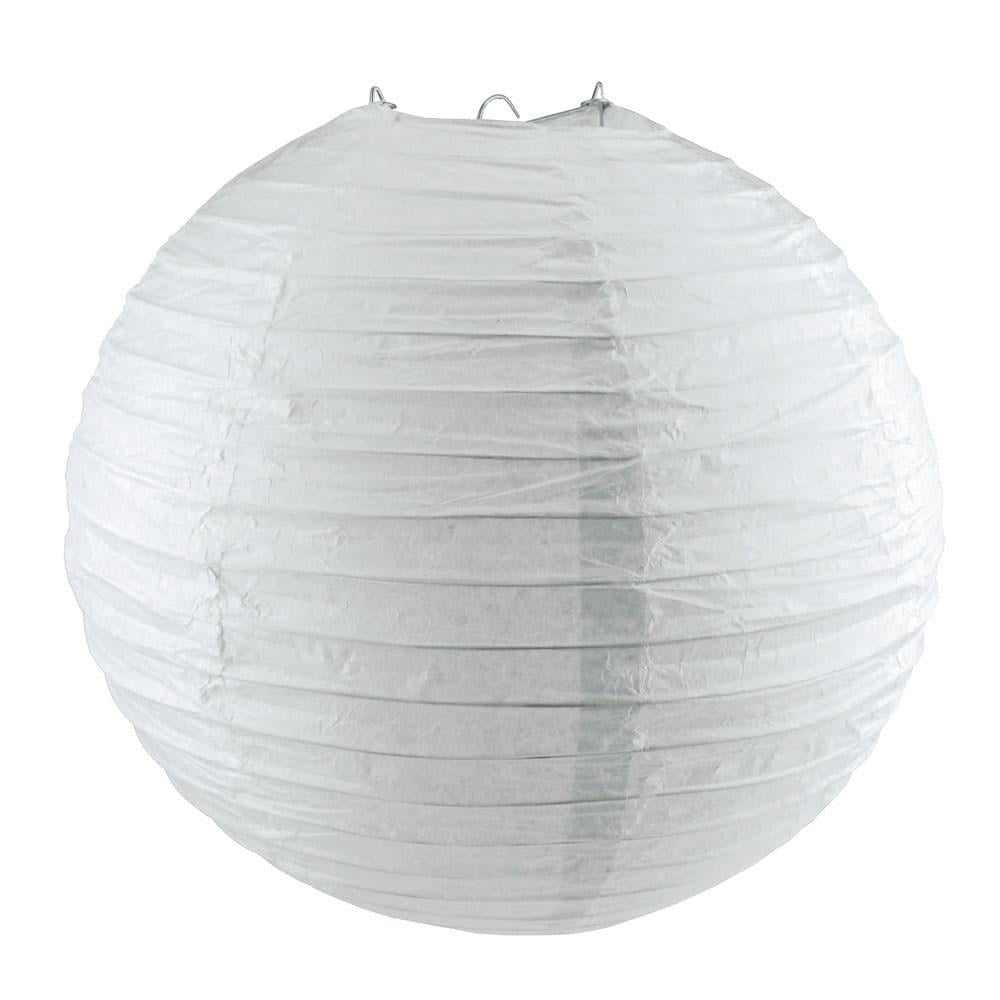 Round Paper Lantern Hanging Decor, 14-Inch, White - Walmart.com
