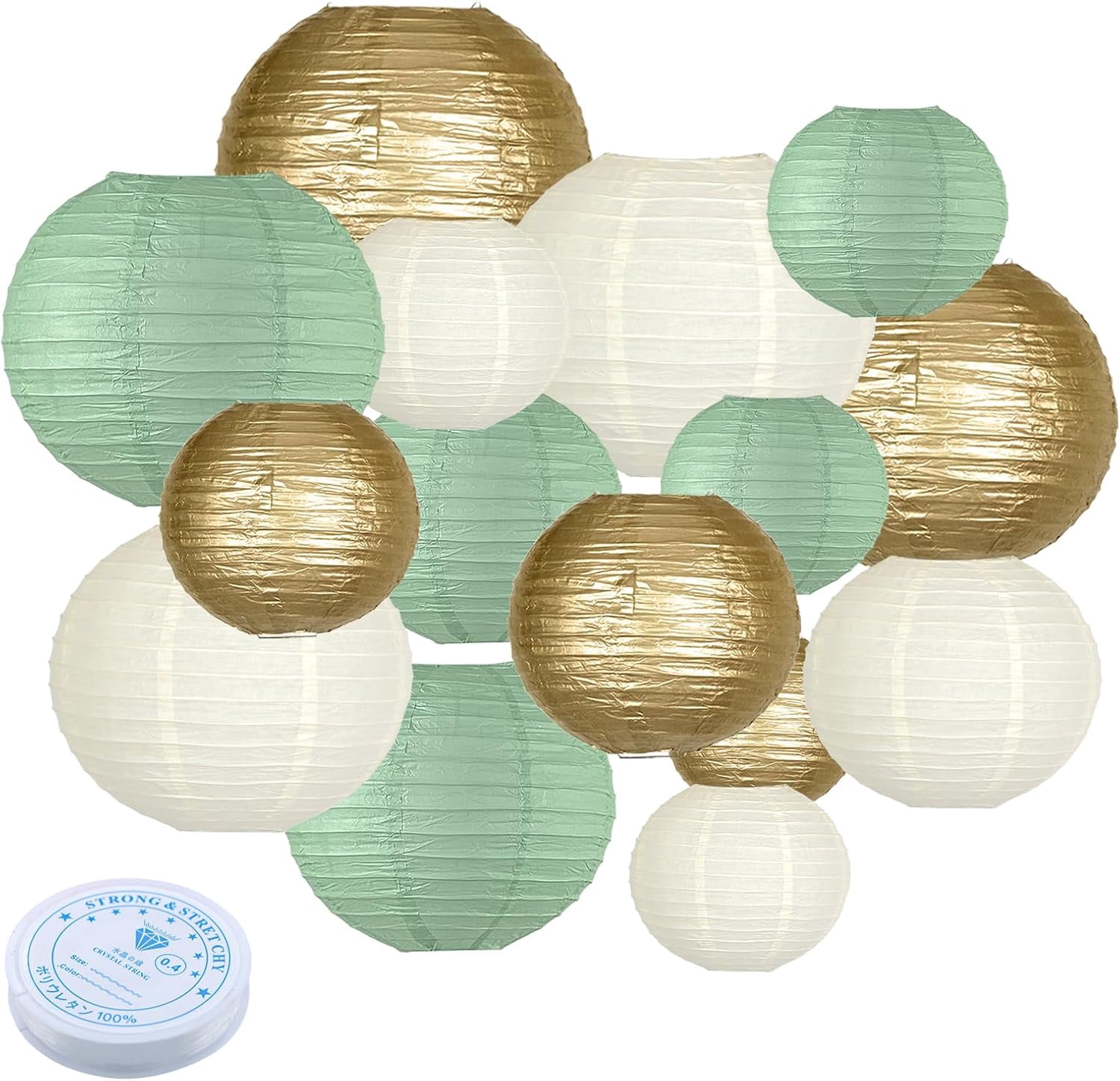 Round Paper Lanterns Decorations, Chinese Paper Lanterns Decorative ...