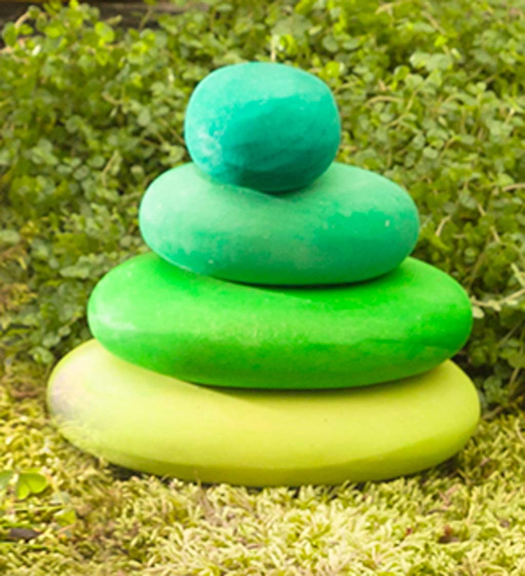 Round Pebbles Set of 4, in Moss Pebble - Walmart.com
