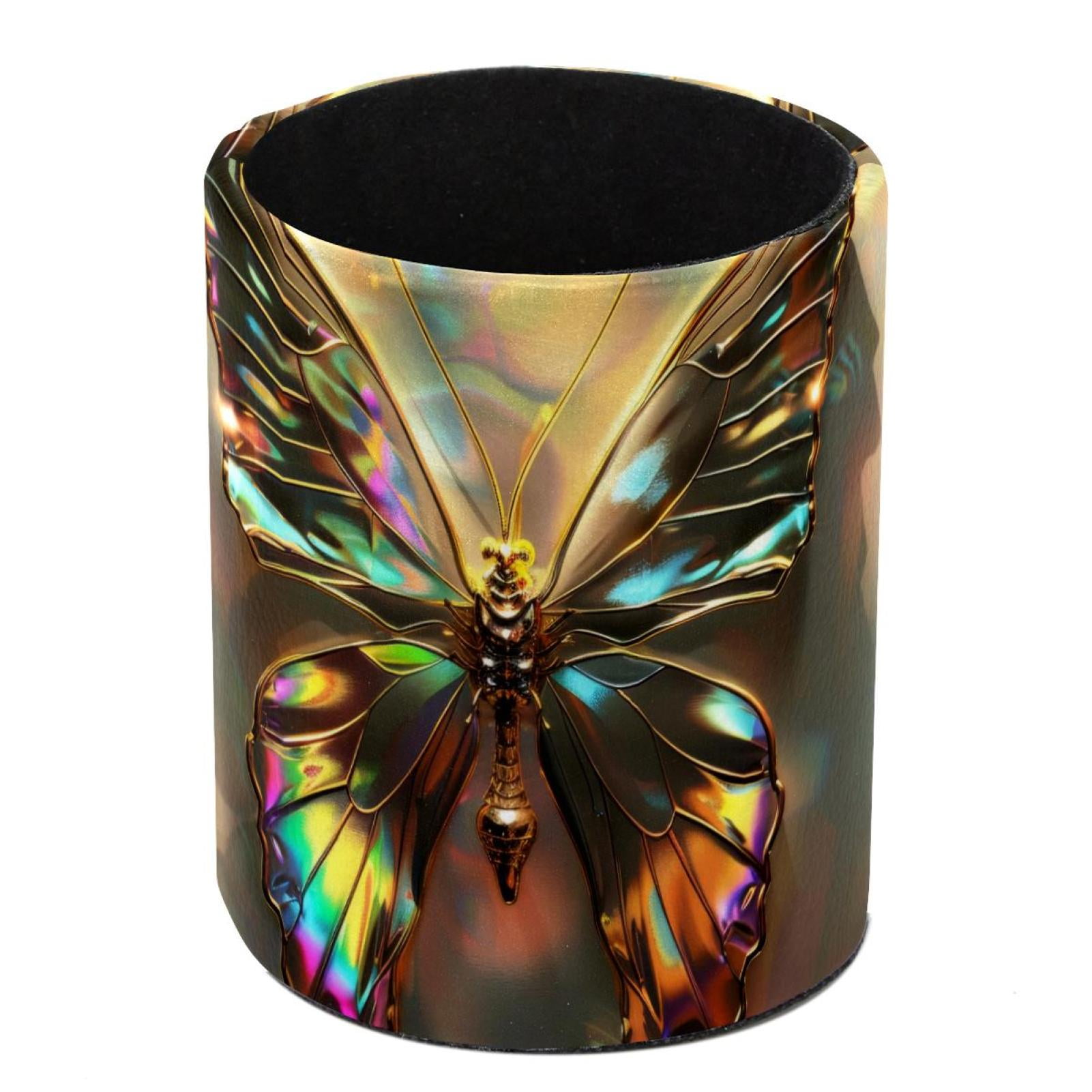 Round Pen Holders for Desk Unique Butterfly Pencil Cup Organizer for ...