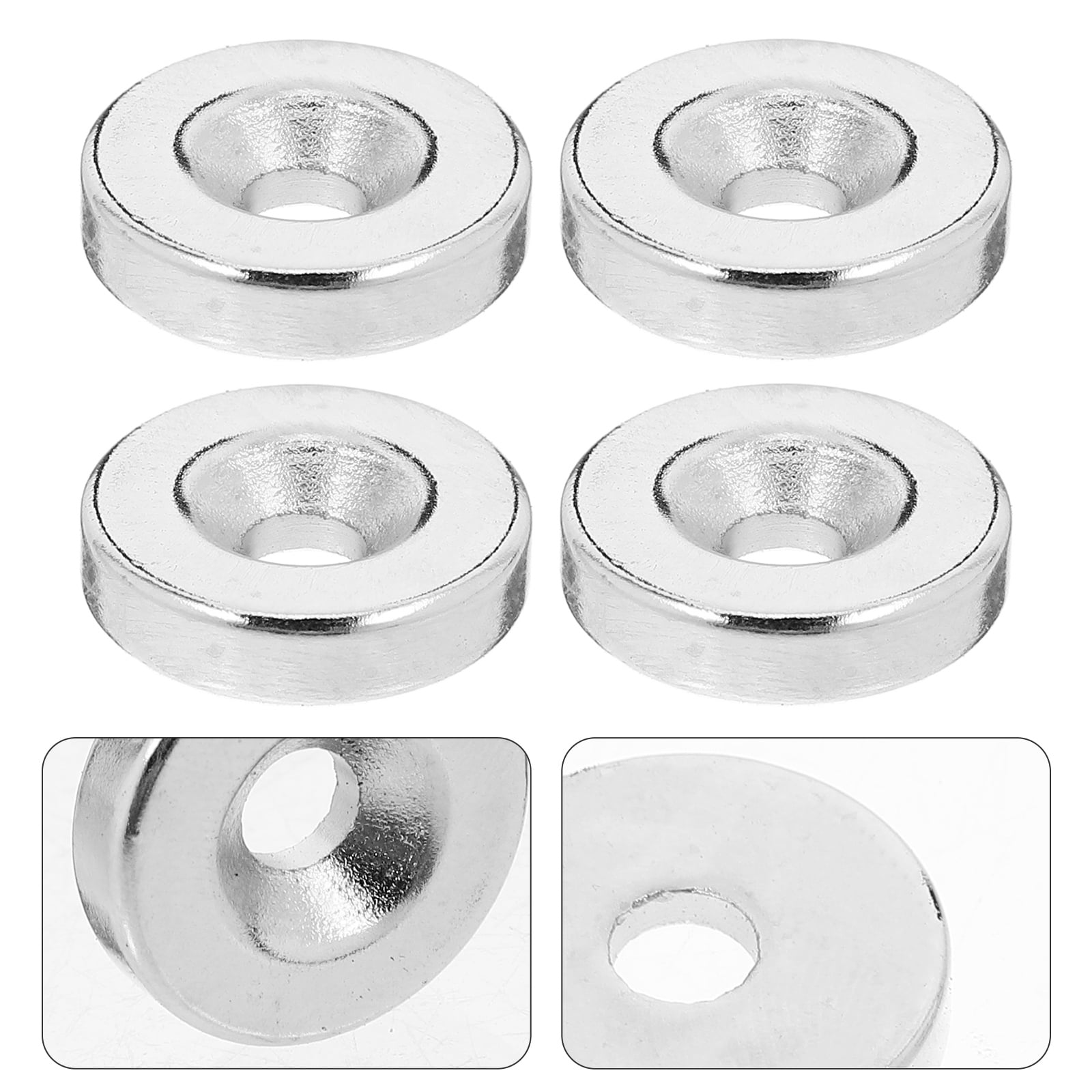Round Permanent Magnet, 6pcs 20x5mm Super Permanent Round Countersunk ...