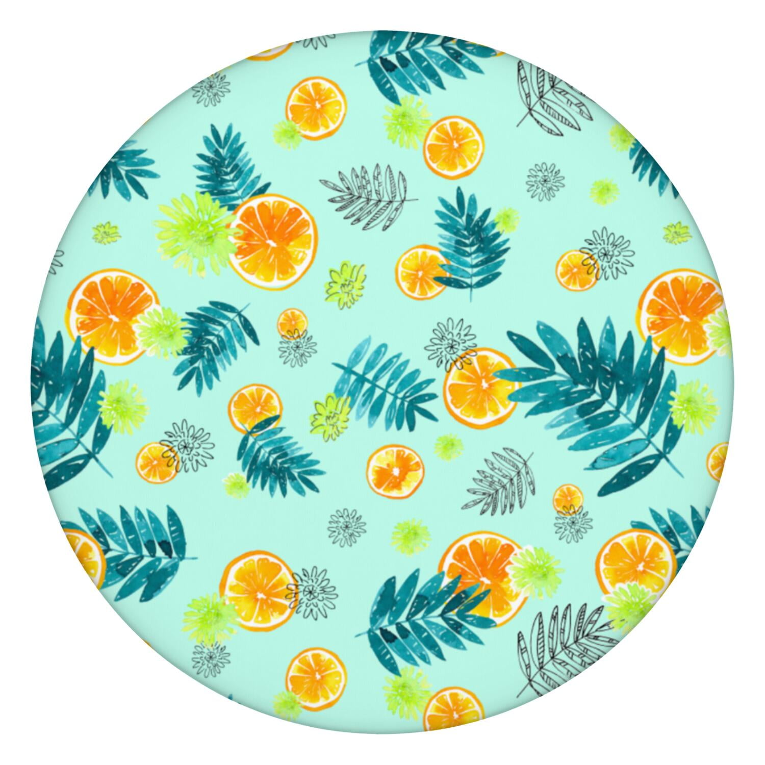 Round Picnic Table Cloth 100% Waterproof & Oil Proof, Elastic Fitted ...