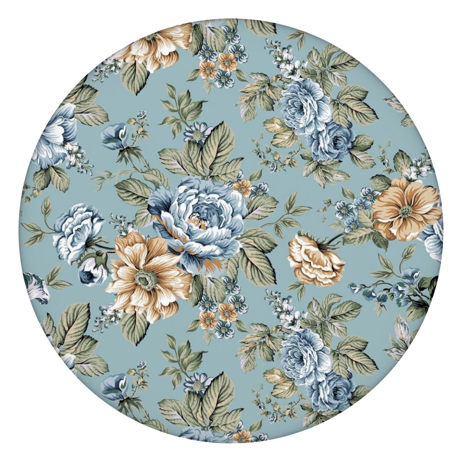 Round Picnic Table Cloth 100% Waterproof & Oil Proof, Elastic Fitted ...