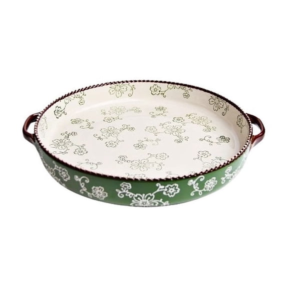 Round Pizza Pan Ceramic Double Ear Baking Pan Oven With Special ...