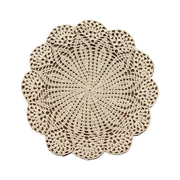 10 Hand Crochet Round Lace Doilies Lot French Country Table Coasters ...