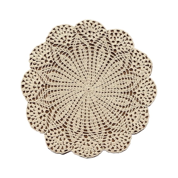 13 Inch Round Handmade Cotton Crochet Lace Doily Doilies Tablecloths ...