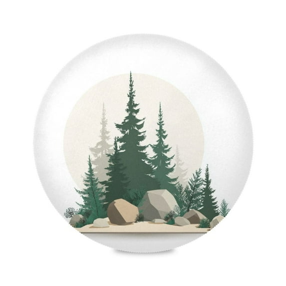 Round Placemat Heat Resistant & Wrinkle-Free Dining Table Decor ...