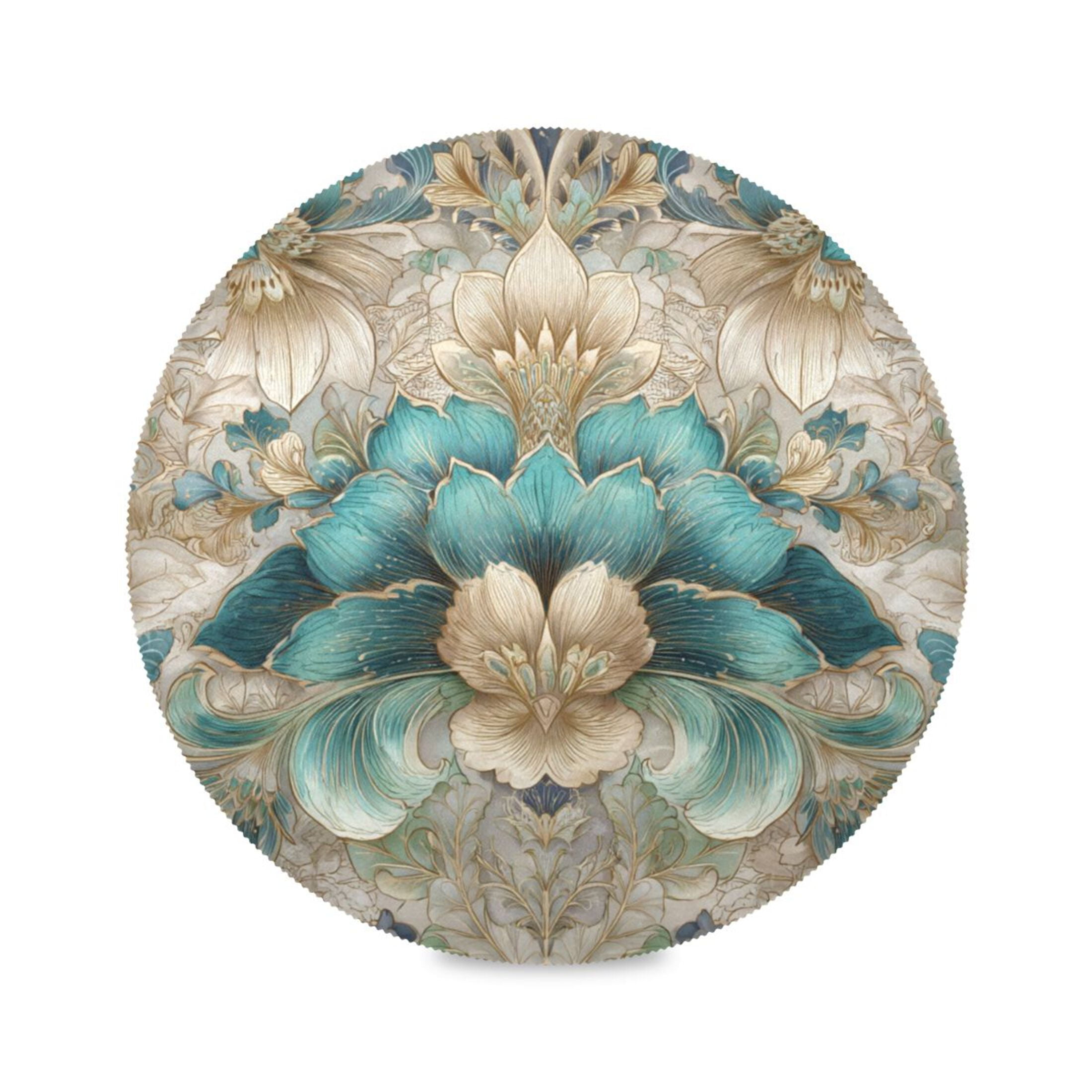 Round Placemat Heat Resistant & Wrinkle-Free Dining Table Decor ...