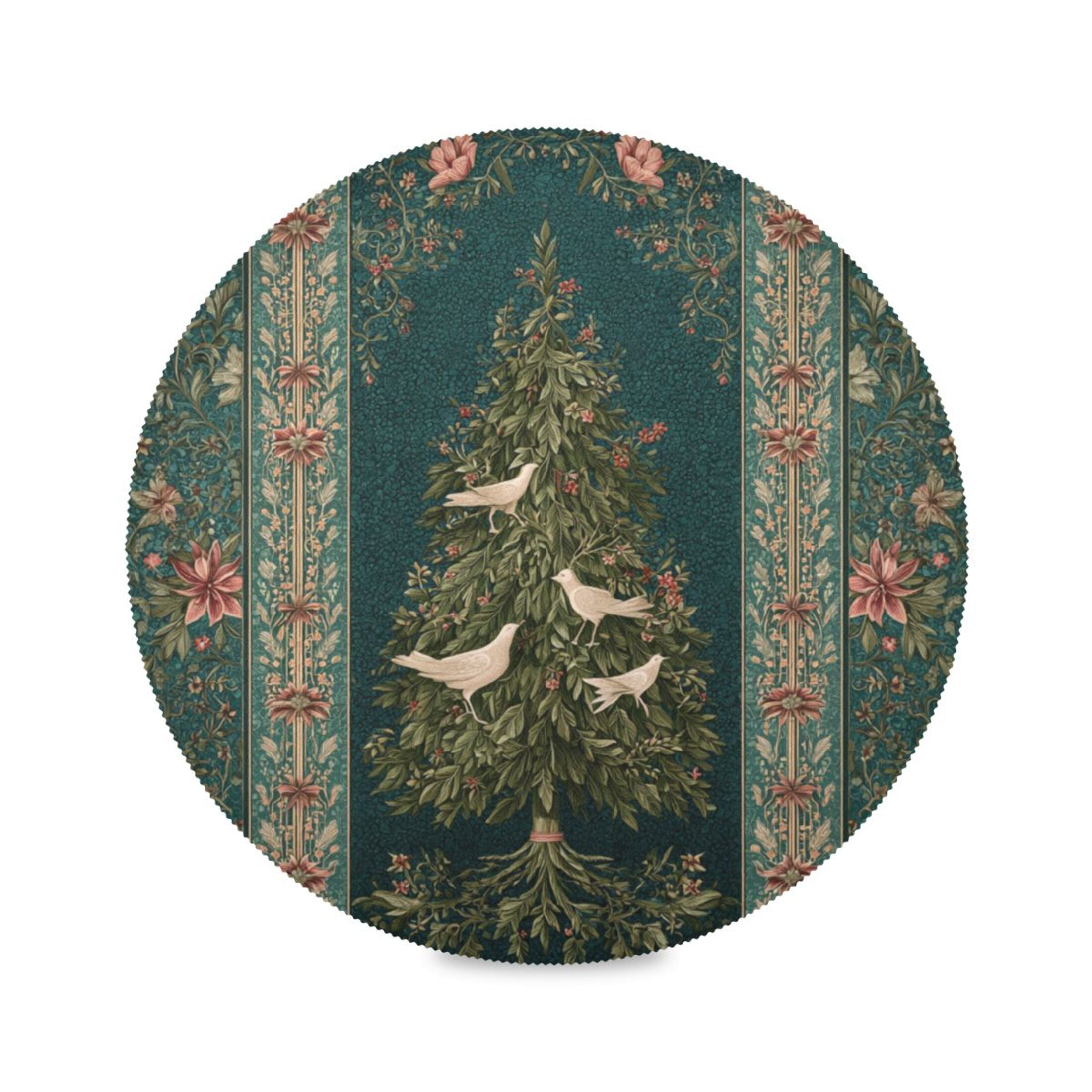 Round Placemat Heat Resistant & Wrinkle-Free Dining Table Decor ...