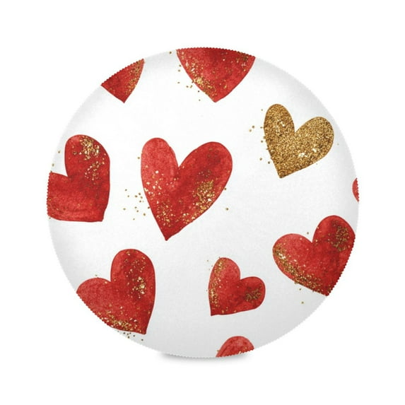 Round Placemat Heat Resistant & Wrinkle-Free Dining Table Decor ...