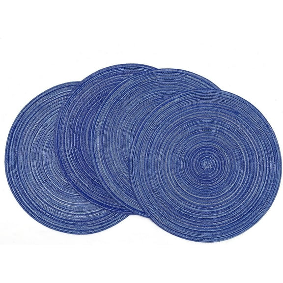 Cinvoph Round Placemats Solid Colors Table Mats Non Slip Heat Resistant ...