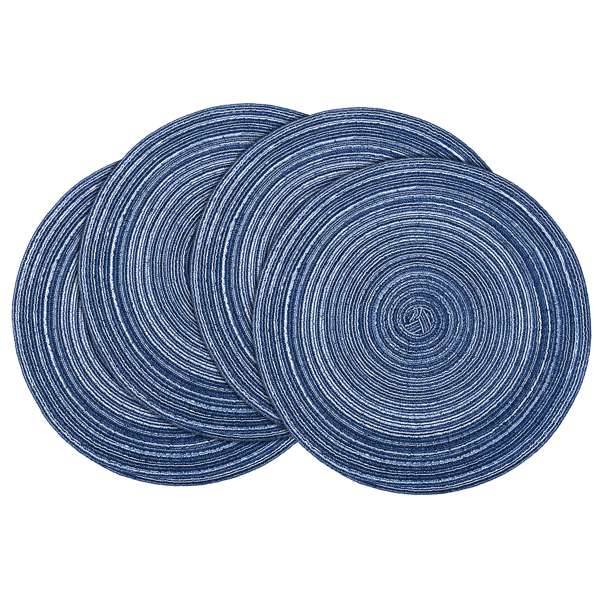 Coolmade Round Rop Cotton Braided Table Place Mats Braided Coaster ...