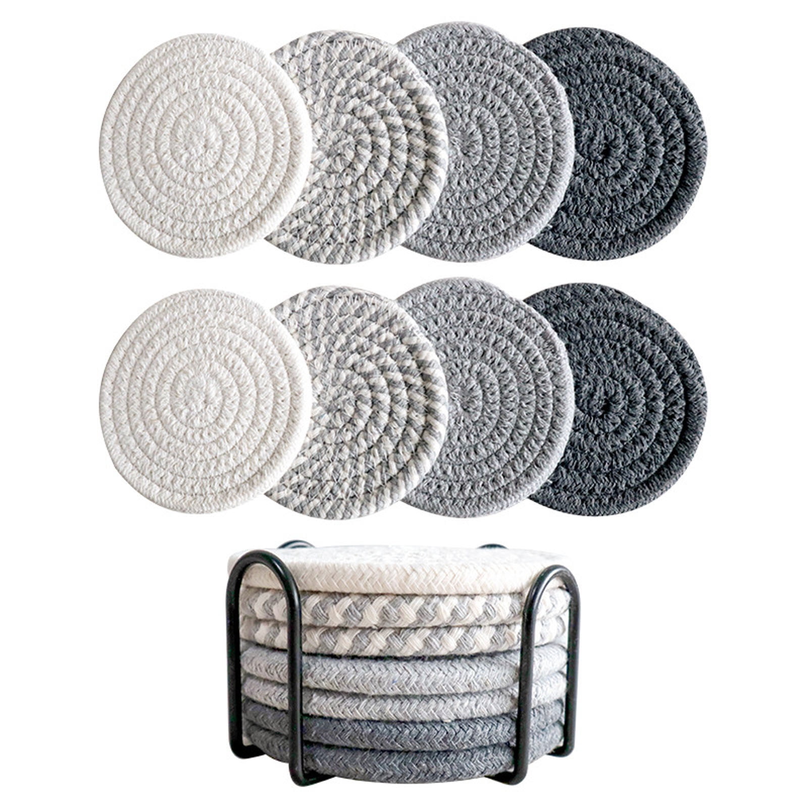 Round Placemats Set of 8,Round Table Mats for Dining Tables Woven ...