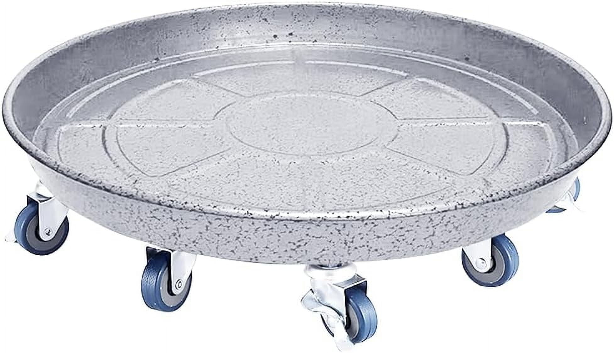Round Plant Stand with Wheels, Heavy Duty for Indoor Outdoor, Large ...