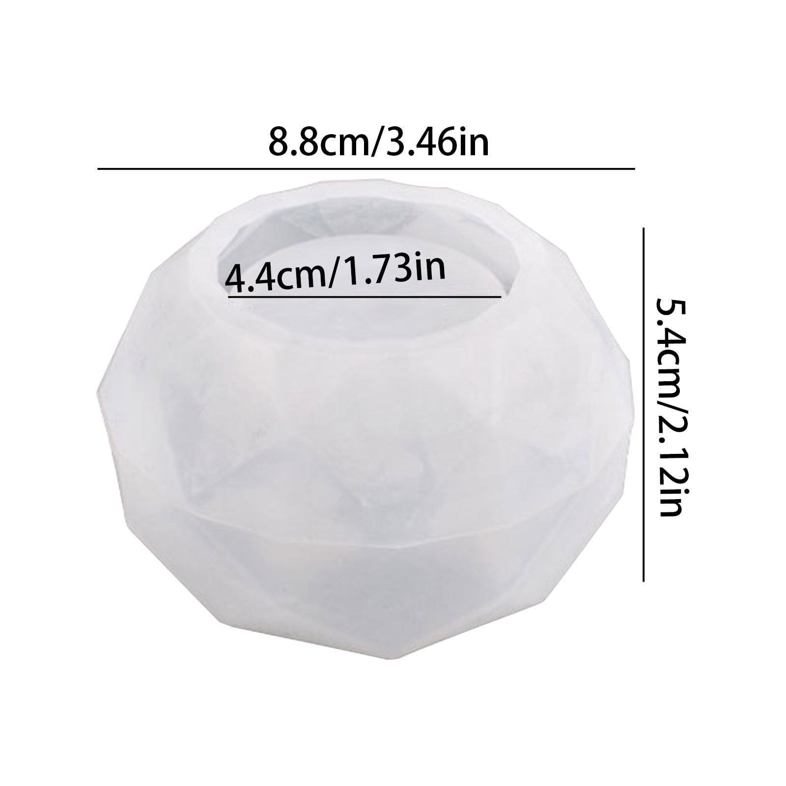 Round Plaster Flower Pot Silicone Mold Succulent Plant Flower Pot Vase ...