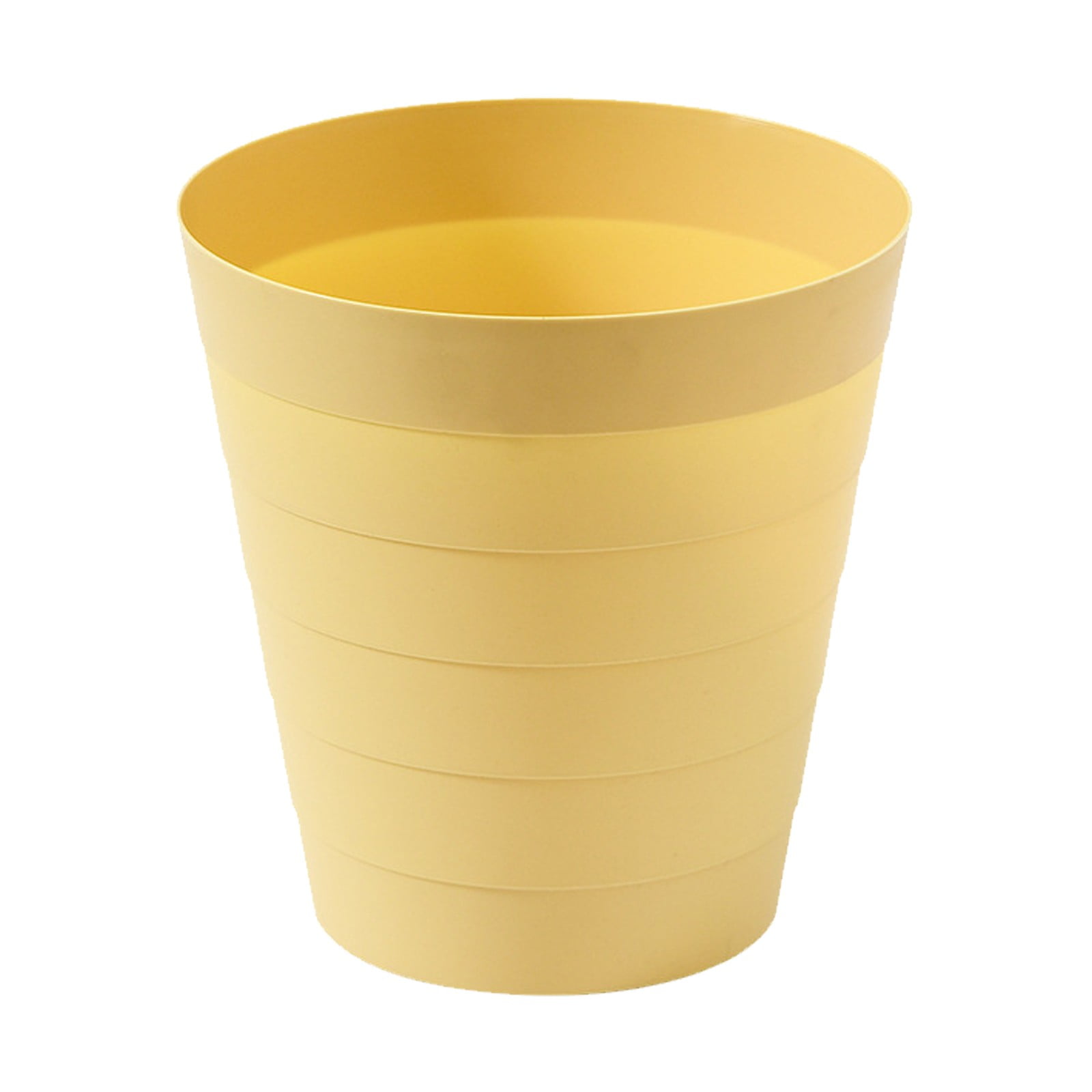 Round Plastic Small Trash Can Wastebasket 9L Garbage Container Bin ...