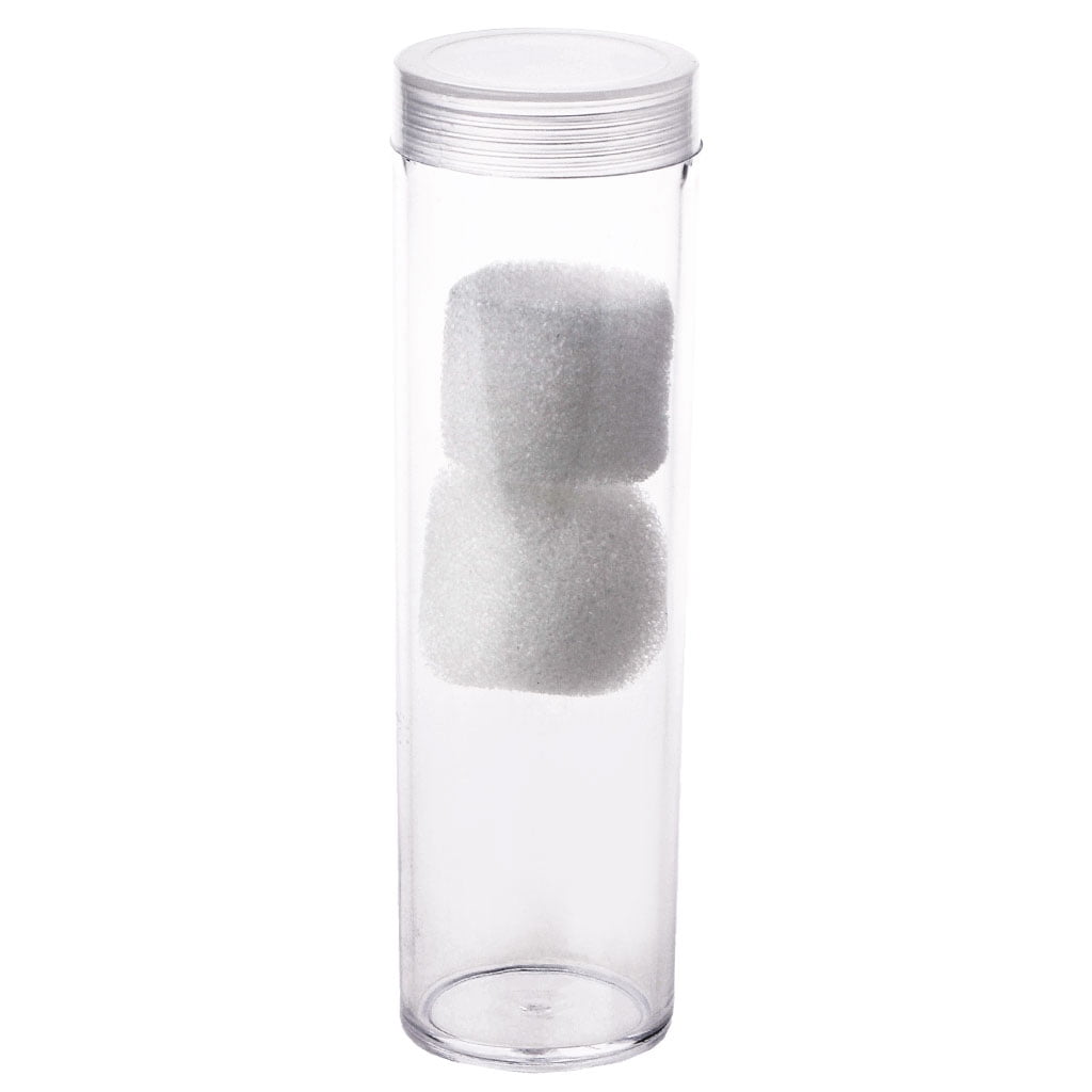 Round Plastic Storage Tube With Screw On Cap For 27mm Or Holder ...