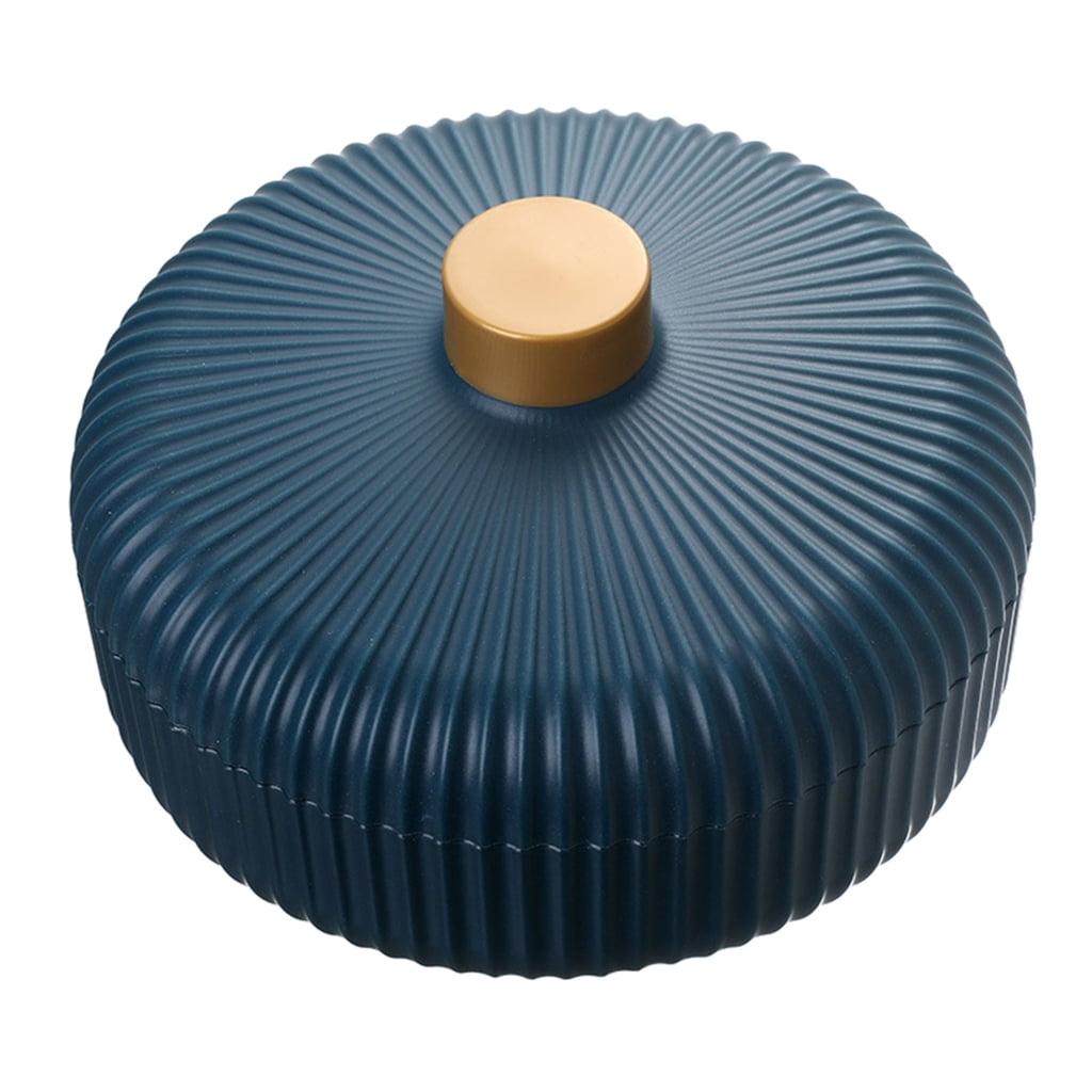 Round Plastics Divided Serving Tray with Lids Individual Dishes Food ...