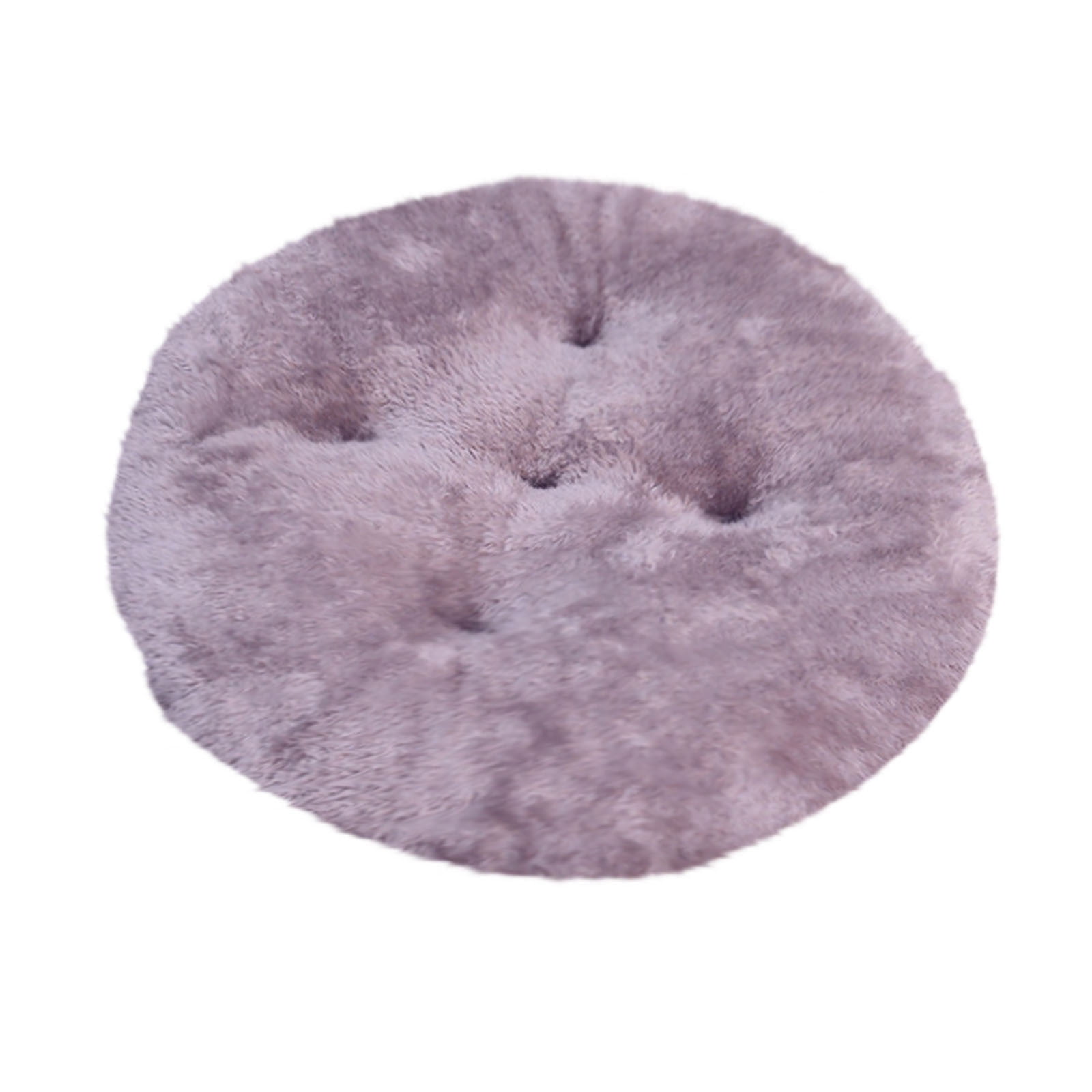Round Plush Stool Cushion 16x16 Inch Furry Mat, Versatile Futon Mat for ...