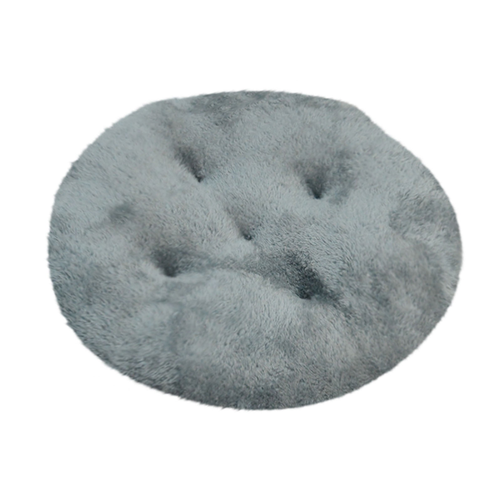 Round Plush Stool Cushion 16x16 Inch Furry Mat, Versatile Futon Mat for ...
