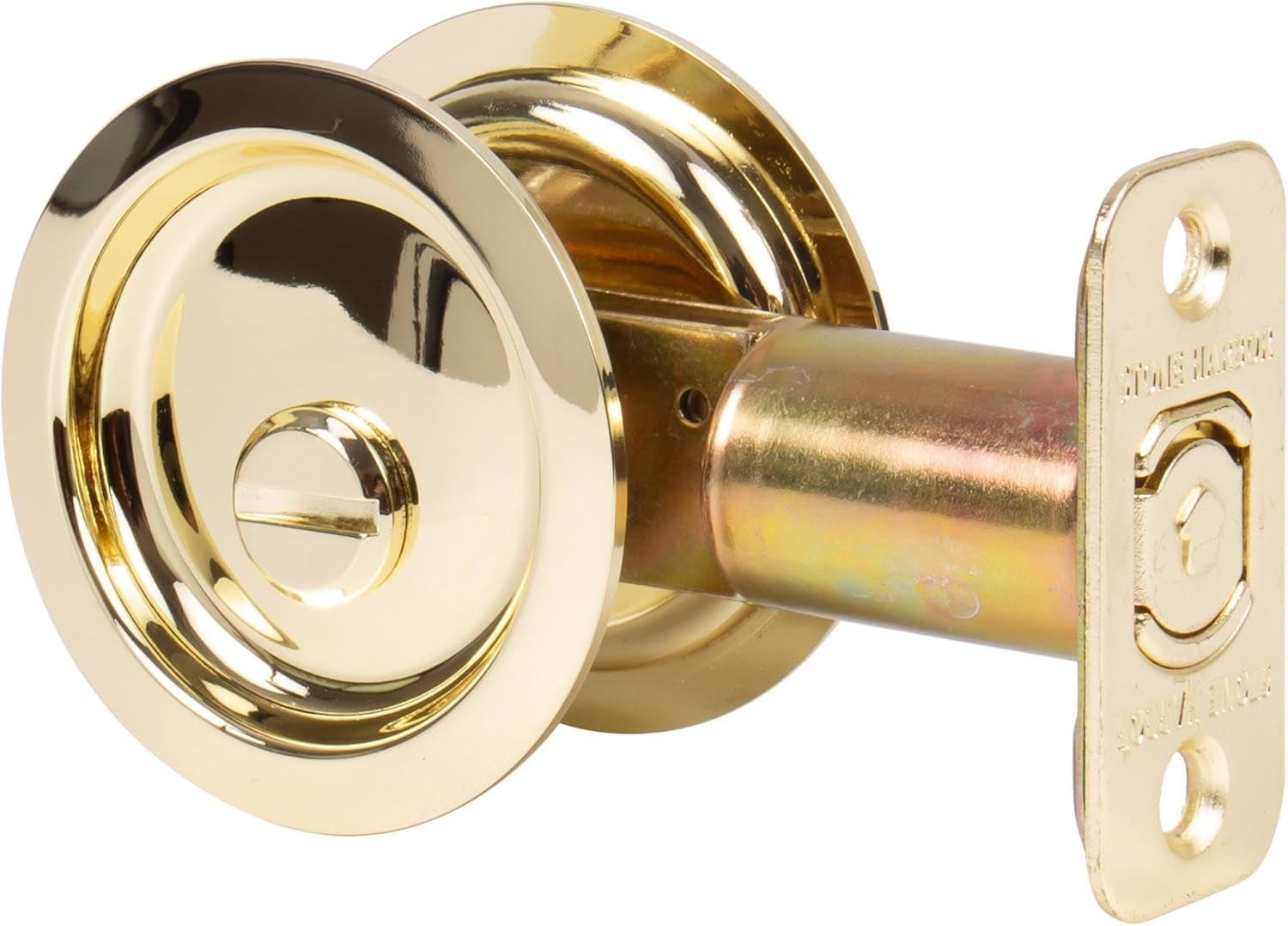 Round Pocket Door Lock, Privacy (Bed/Bath) Latch, 2-3/4" Backset, RCL ...