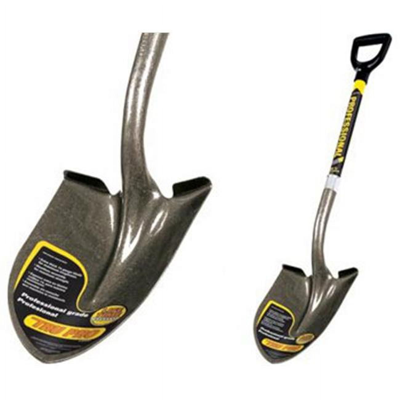 Truper Tru-Pro 41 in. Steel Round Digging Shovel Fiberglass Handle ...
