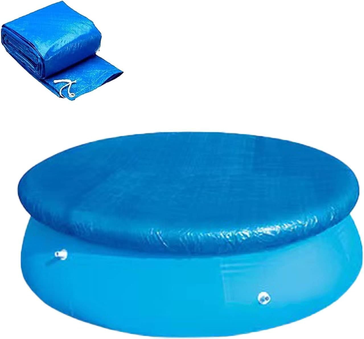 Round Pool Cover,6/8/10/12/15 Ft Pool Cover for Inflatable Pool,Round ...