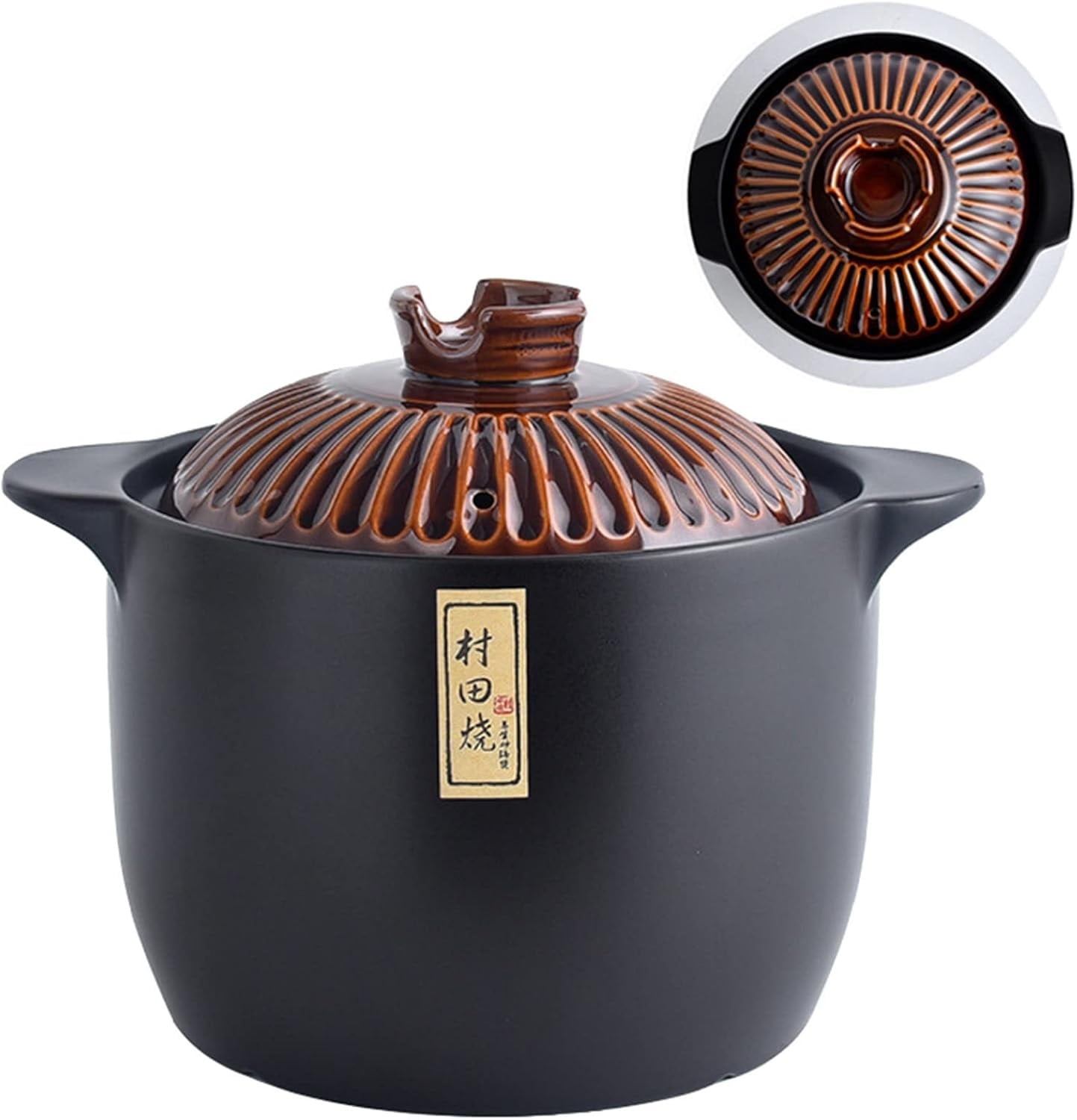 Round Porcelain Cooking Hot Pot,Japanese Style Donabe Earthenware Clay ...